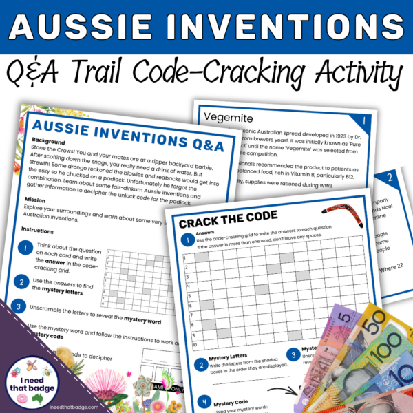 Aussie Inventions Q&A Trail - I NEED THAT BADGE