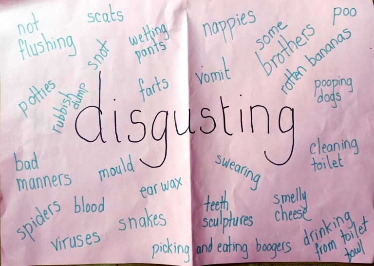 Just Disgusting Poster Words - I NEED THAT BADGE